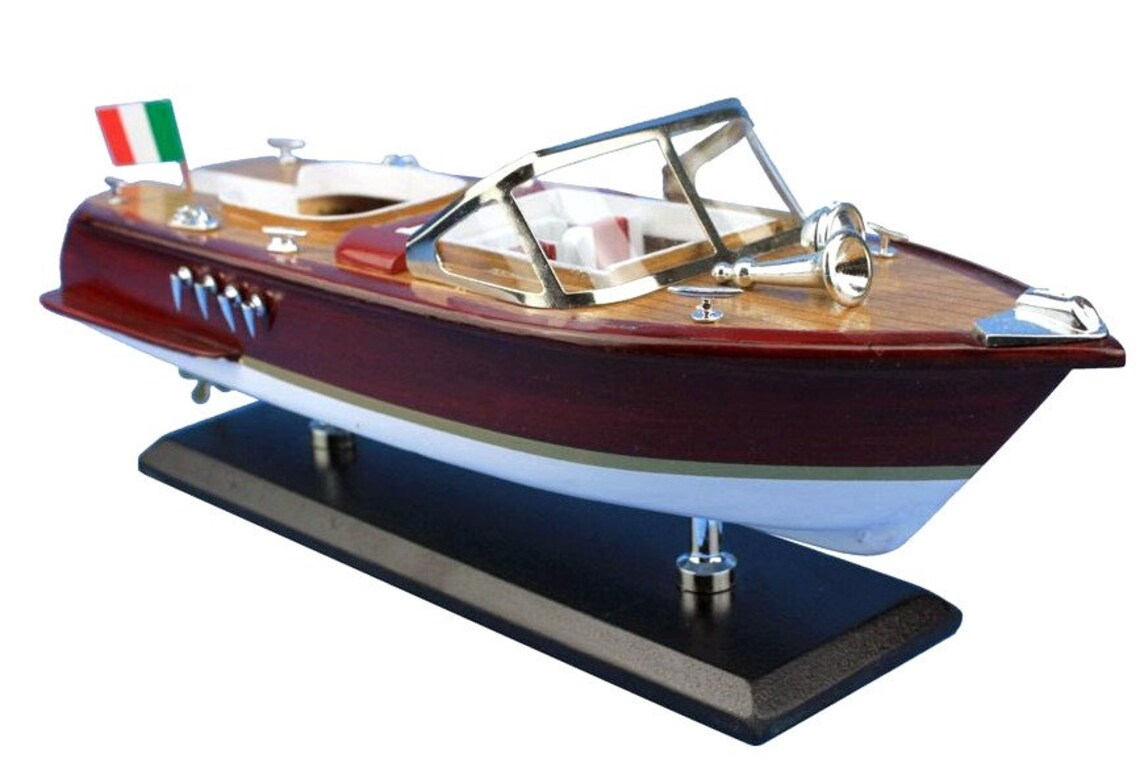 Wooden Boat Model Riva Aquarama MAHOGANY Runabout SPEED BOAT - Etsy
