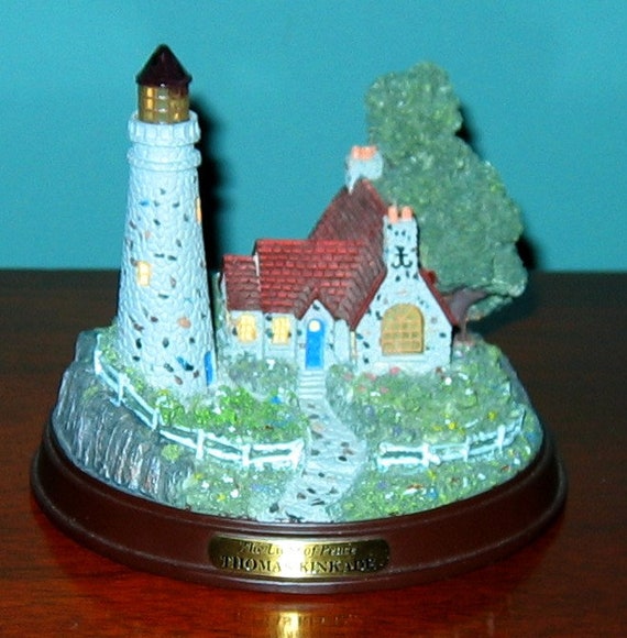 Thomas Kinkade Lighthouse Figurines Hawthorne Village The Light Of