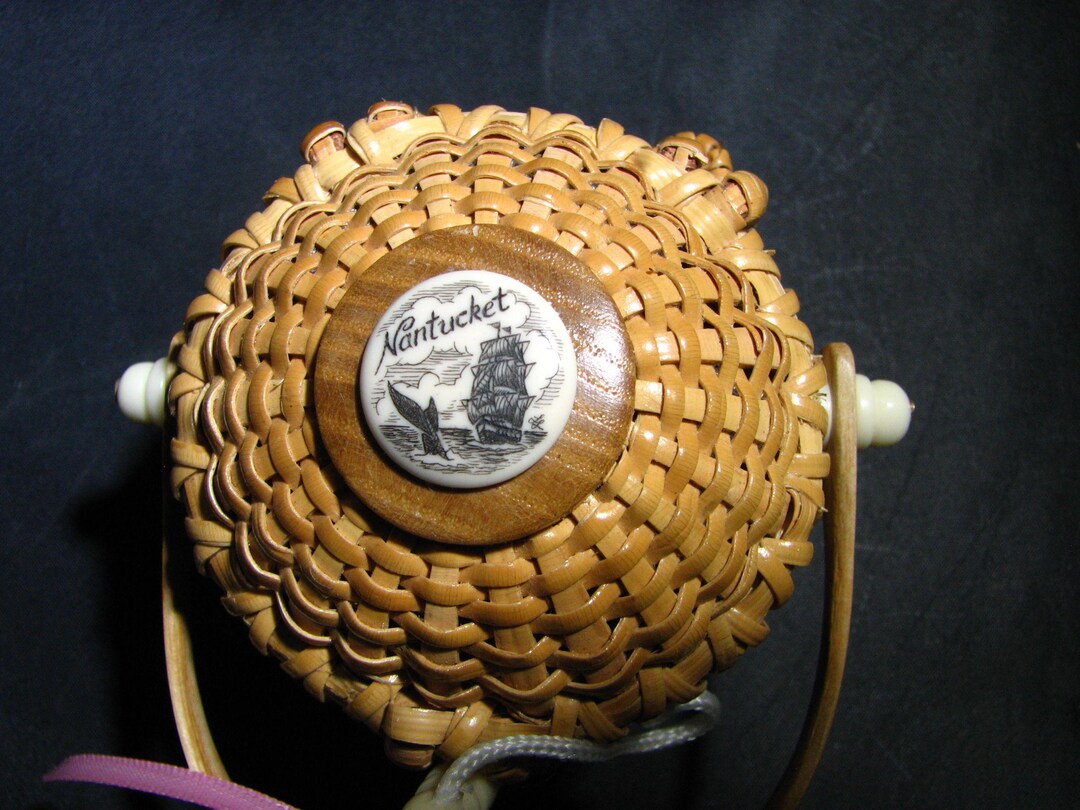 Cute SUPER Mini Hancock NANTUCKET BASKET W/linda Layden Nantucket ...