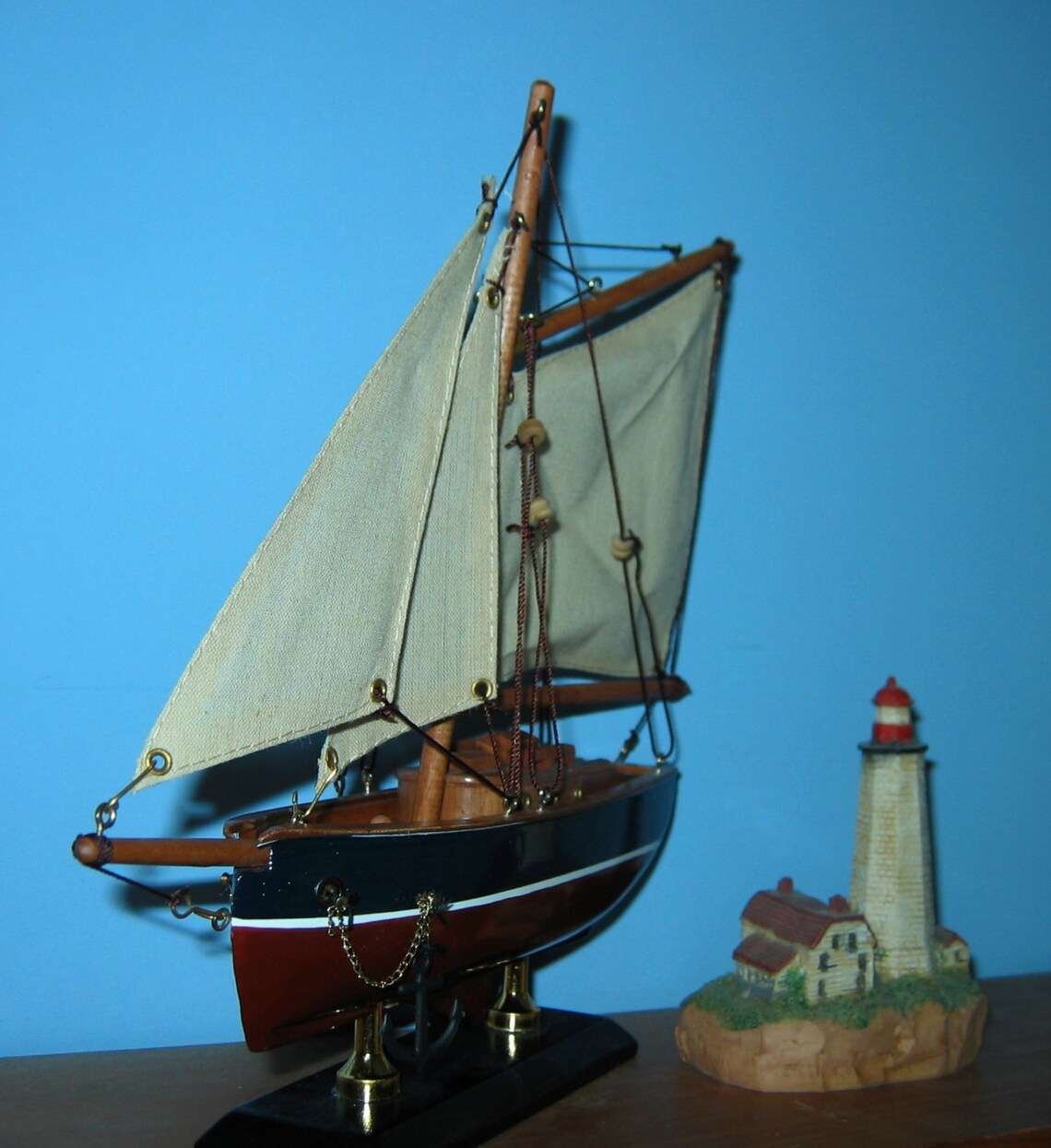 Wooden Ship Model FRIENDSHIP Like GAFF SLOOP 9 Long | Etsy