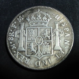 1776 SPAIN 8 Reales "piece of Eight" Spanish Dollar Silver Coin Tribute ...