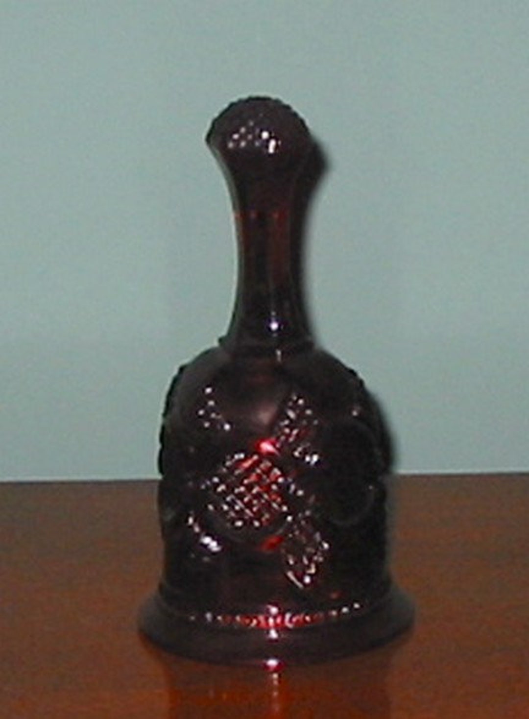 AVON 1876 CAPE COD Ruby Red Glass Handbell Rich Translucent Color! - Etsy
