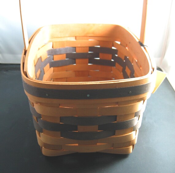 Vintage 1993 Signed ROYCE CRAFT Market Basket "Caddy"… - Gem