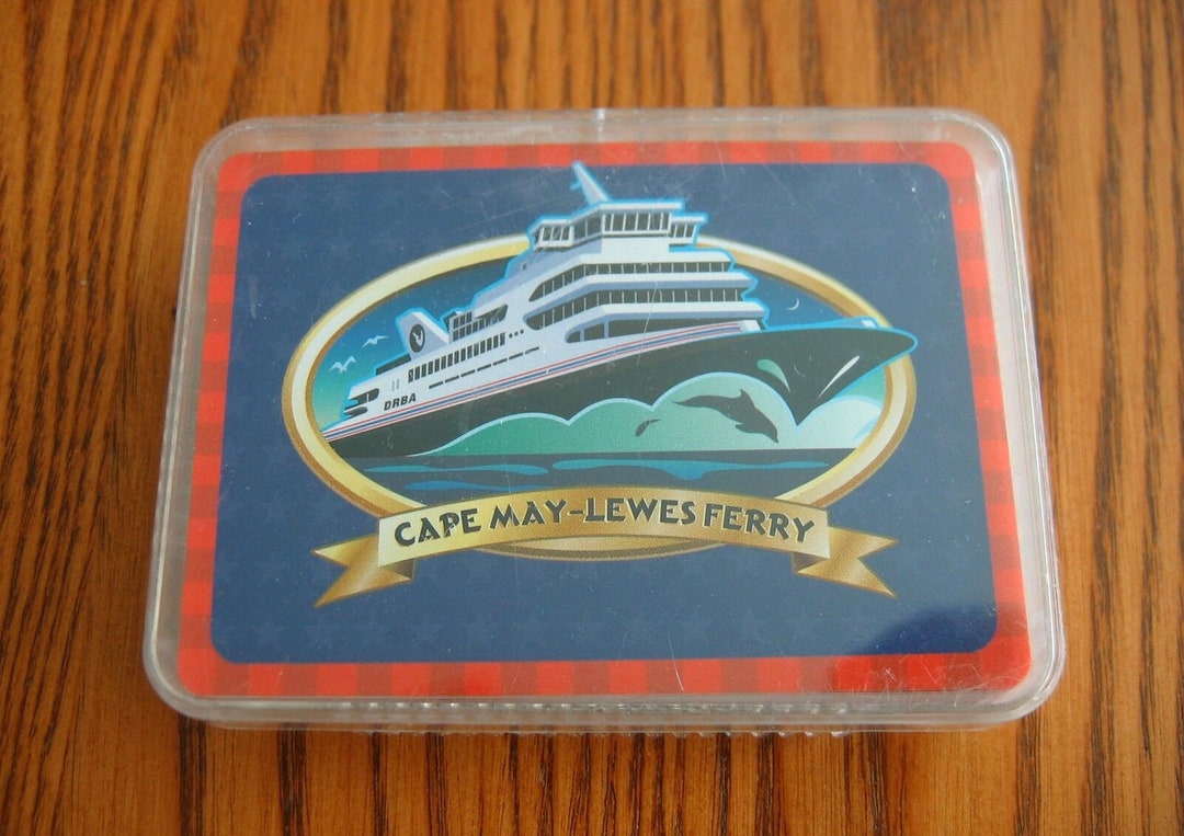 Playing Cards in Case CAPE May-lewes Ferry Made in USA - Etsy