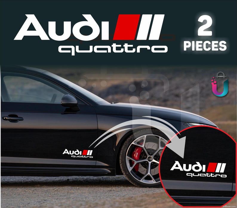 Audi Quattro Stickers - Car Emblems, Logos & Decals(available in 4 ...