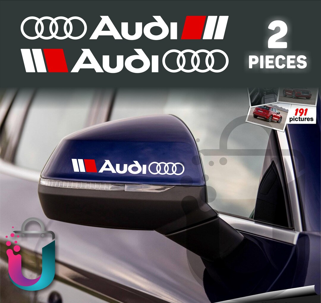 Audi Sport-style Side Mirror Decals – Universal Car Accent Stickers(set ...