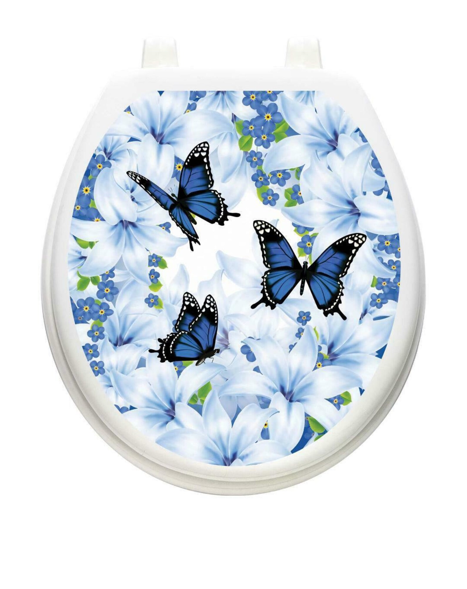 Toilet Tattoo Lily Blues Hygienic Removable Reusable Vinyl - Etsy