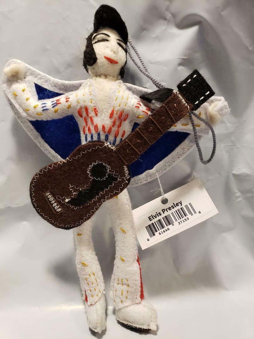 Elvis Presley Ornament Hand Sewn Wool Felt Collectible Silk Road Bazaar ...
