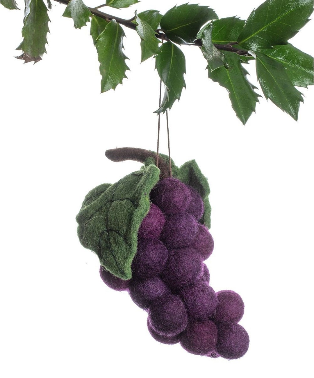 FOOD Grapes Hand Made Wool Felt Ornament Silk Road Free Shipping - Etsy