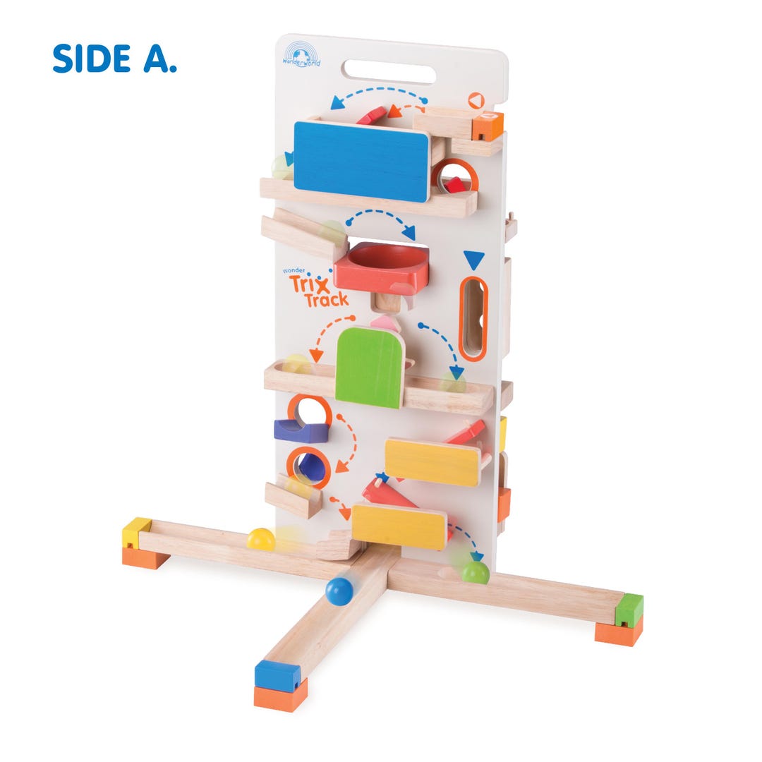 16-piece Vertical Marble Run - Marble Cascade Toy for Ages 3 ...