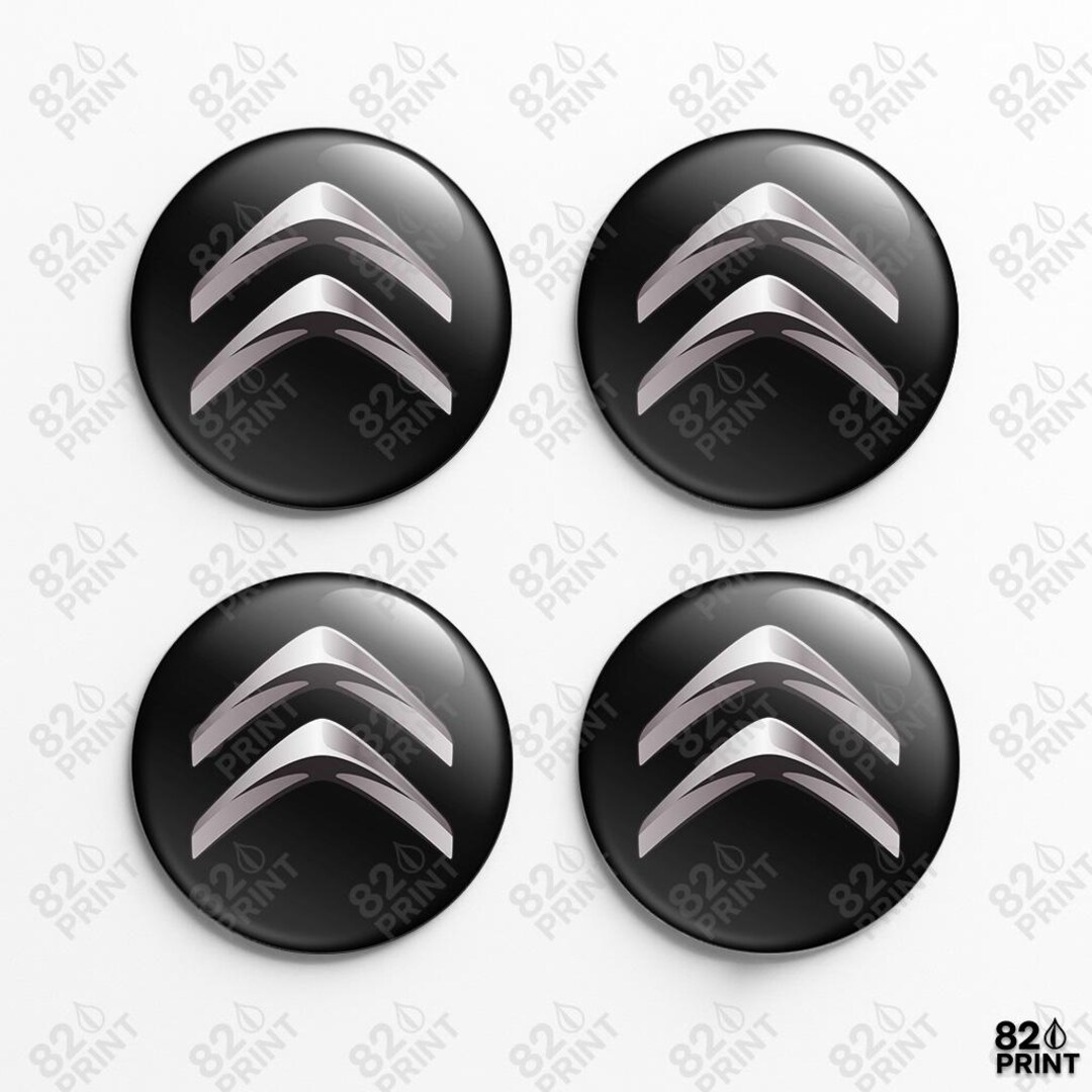 3D Domed Wheel Cap Stickers | Resin Car Emblem Overlays | Auto Rim ...