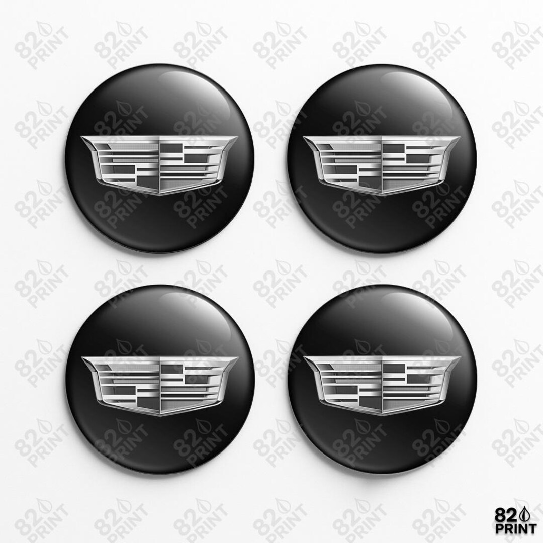 3D Domed Wheel Cap Stickers | Resin Car Emblem Overlays | Auto Rim ...