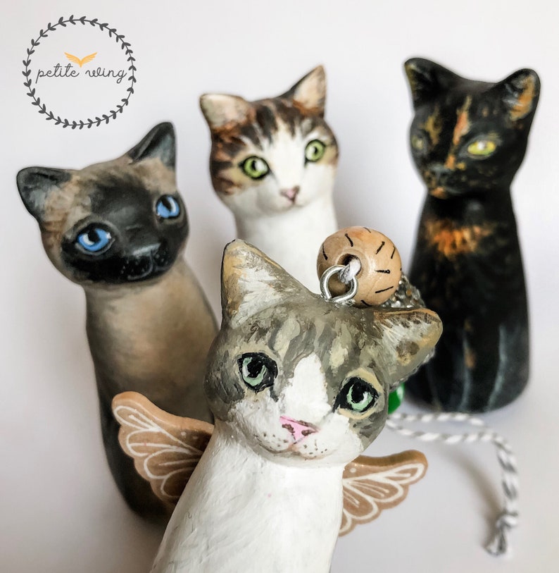 Custom Cat Figurine Ornament Custom Cat Portrait Cat | Etsy Canada
