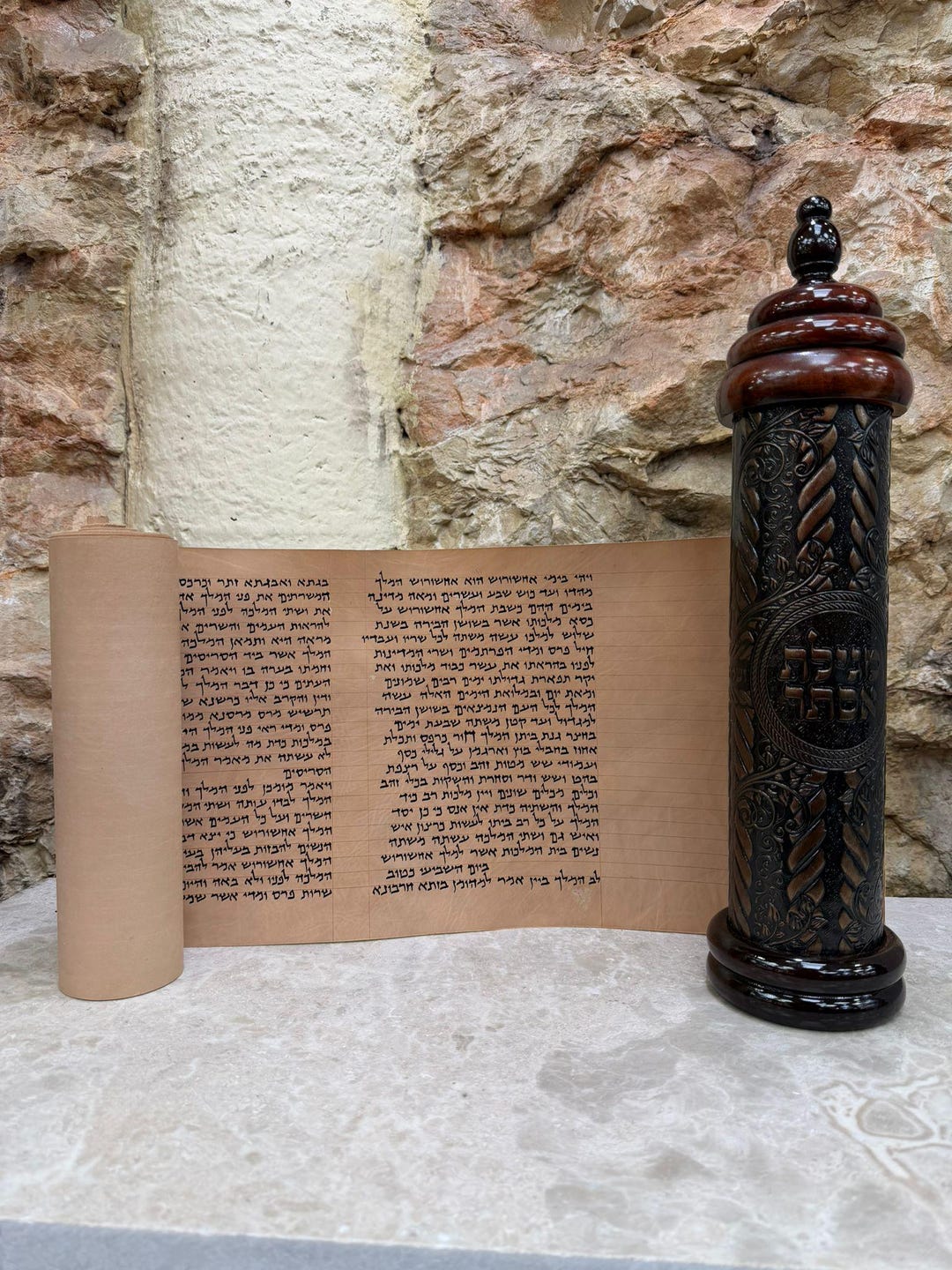 NEW Megillah AINCHENT HEBREW Font Sefaradi on Gevill Kosher Rare Style ...