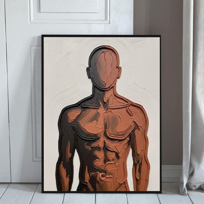 Abstract Male Figure - Etsy