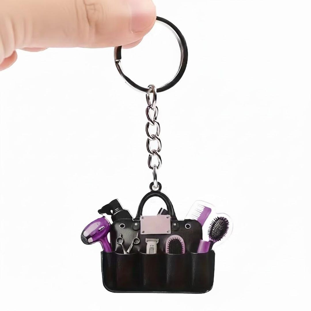 Keychain of a Barber's Toolkit - Etsy
