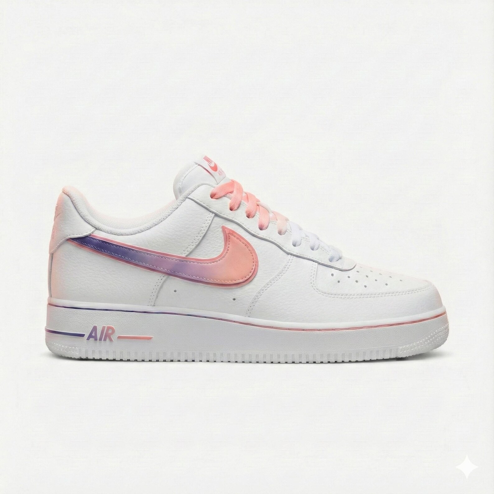 Custom Hand-painted Nike Air Force 1 Shoes | Sunset Gradient Swoosh ...