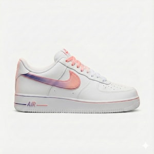 Custom Hand-painted Nike Air Force 1 Shoes | Sunset Gradient Swoosh ...