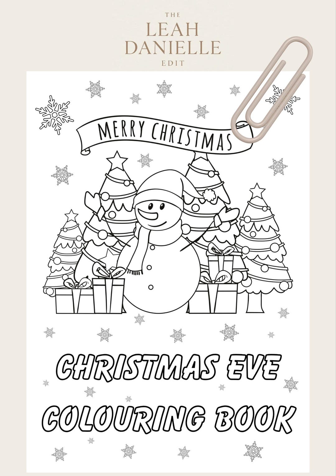 Printable Christmas Colouring Book – Kids’ Holiday Activity | Instant ...