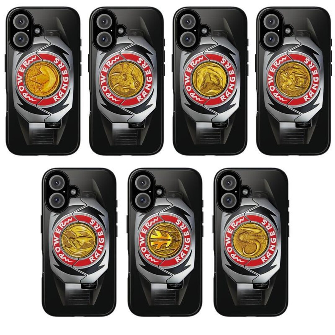 Mighty Morphin Coin Power Rangers Tough Phone Case Cover for iPhone and ...