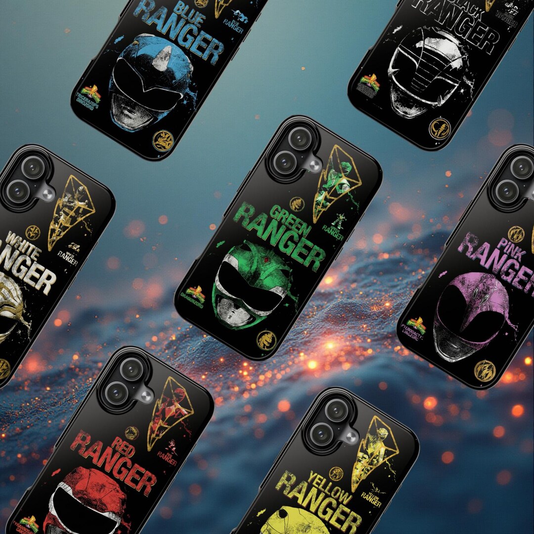 Colorful Mighty Morphin Power Rangers Tough Phone Case Cover for iPhone ...