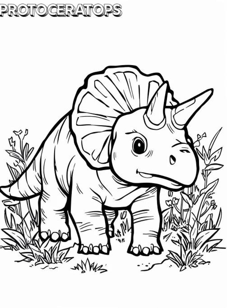 Printable Colouring Pages for Kids With Dinosaurs and Their Specie's ...