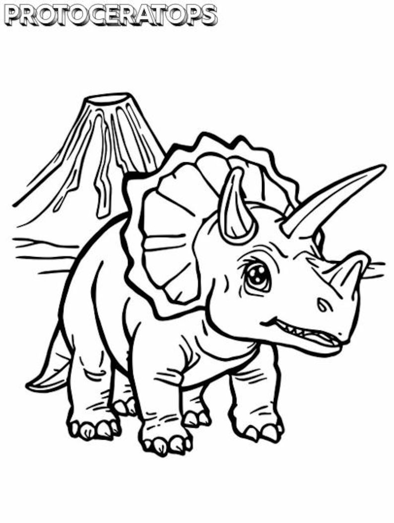 Printable Colouring Pages for Kids With Dinosaurs and Their Specie's ...