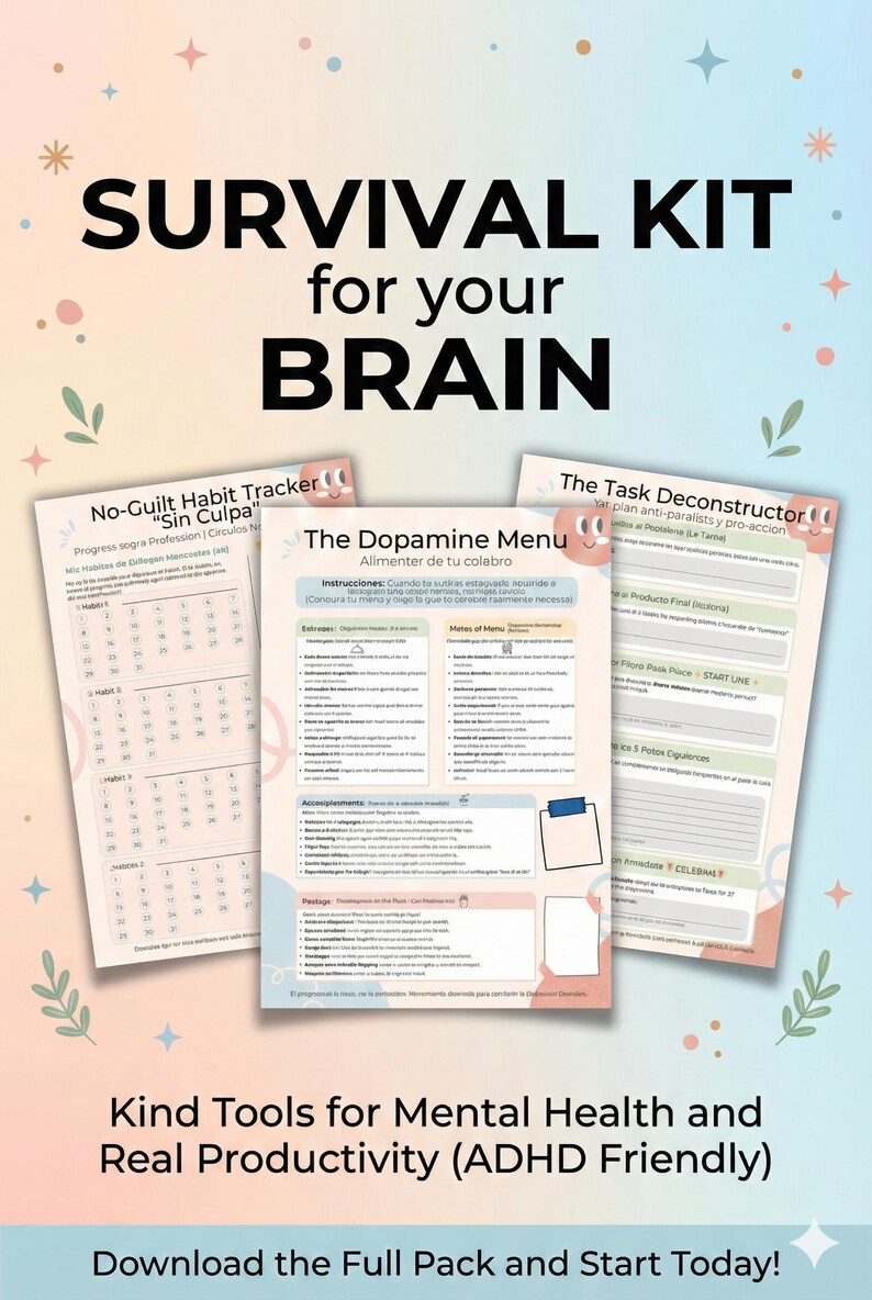 Dopamine Menu Printable & ADHD Planner for Adults | No-guilt Habit ...