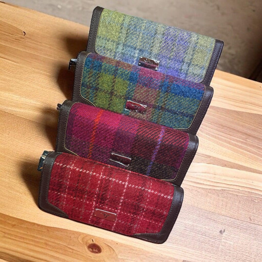 Harris Tweed Bute Purse - Etsy