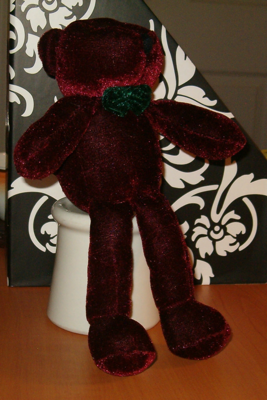Red Velvet Bear 10 Plush Bear Tail Button Eyes - Etsy