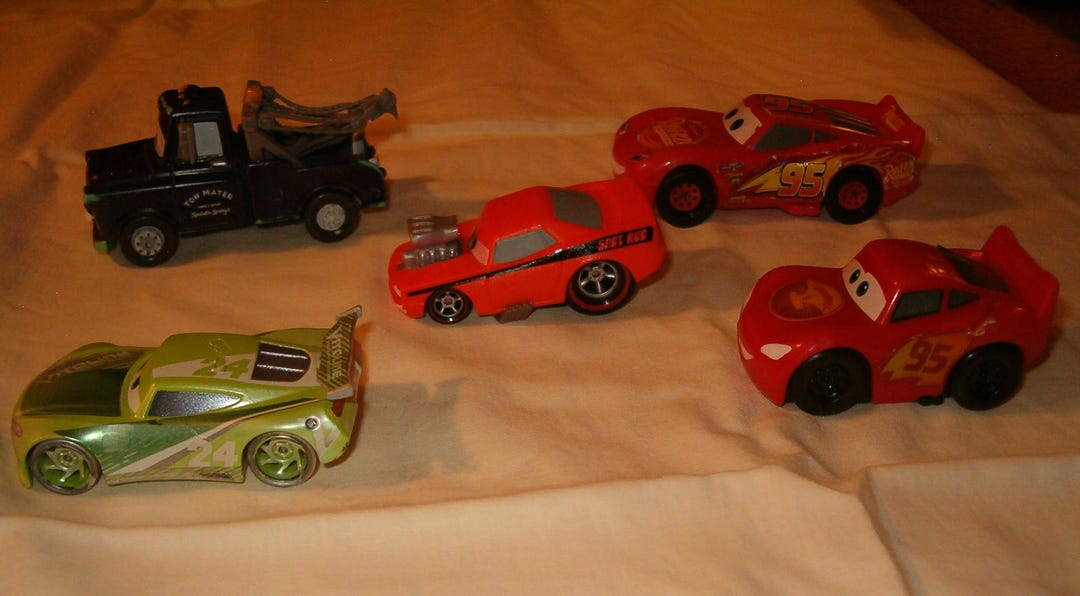 5 Disney Pixar Cars N Trucks, Colorful, Toys N Games, Vehicles, Push ...