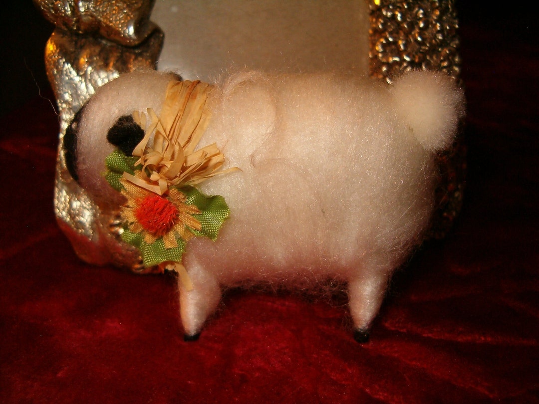 Wooly Wonders Wooly Sheep, Wool Wrapped, Embroidery Face, Felt Nose ...