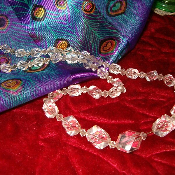 Strung Crystal Necklace Etsy