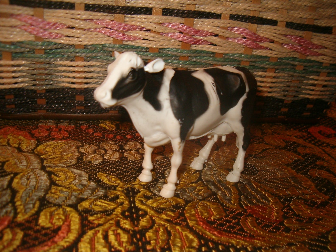 Black and White Cow, Popak New-ray, 4 1/2"l, Plastic, Fun for Play ...