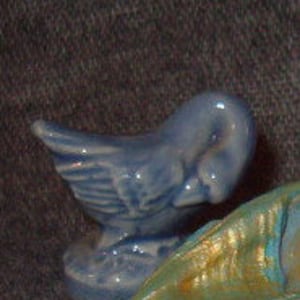 Emotional Sightings! Two Wade Figurines! Blue Goose, Blue Shark ...