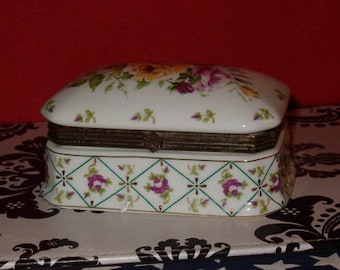 Imperial Porcelain Trinket Box - Etsy