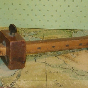 Vintage Wooden Tool for Marking With Measurement & Slide and - Etsy