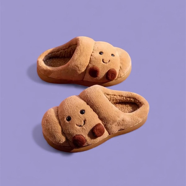 Jellycat Croissant Slippers - Etsy UK