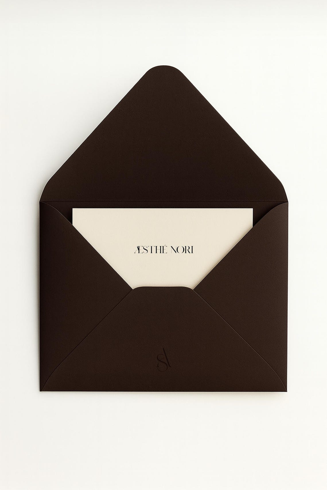 Luxury Chocolate Envelope Card Mockup | AI Beauty Branding | PSD ...
