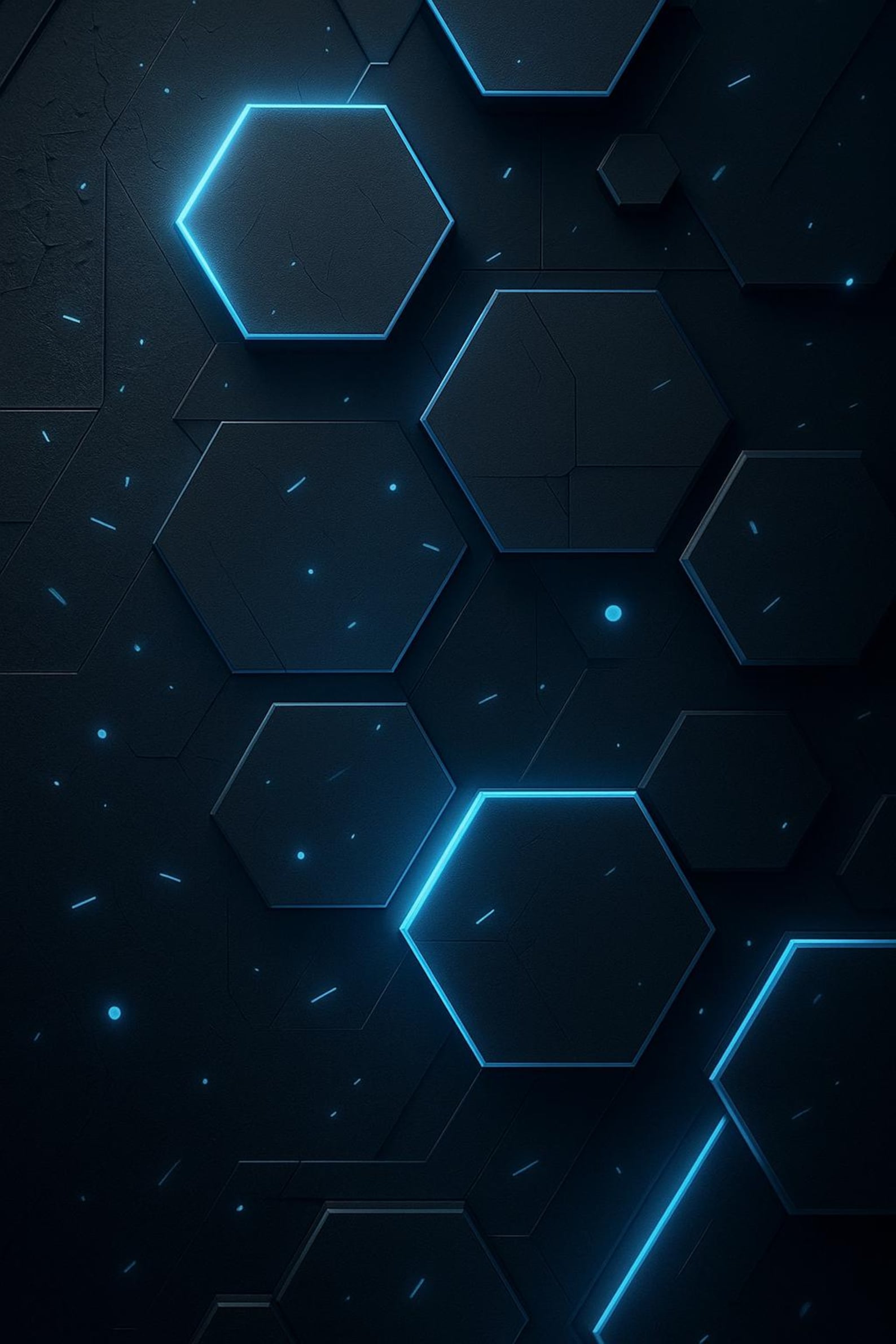 Futuristic Neon Geometry Mobile Wallpaper: 6 Glowing Abstract 4K ...