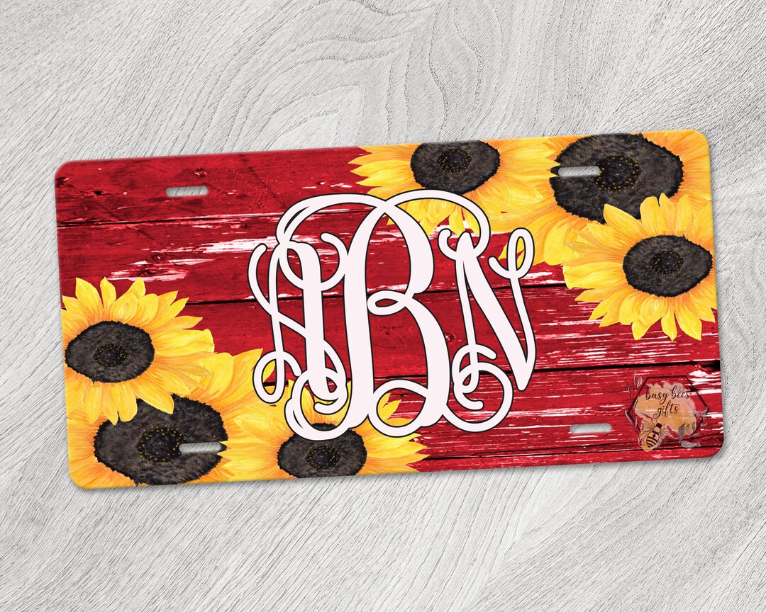 Personalized License Plate, Monogram License Plate, Front License Plate ...