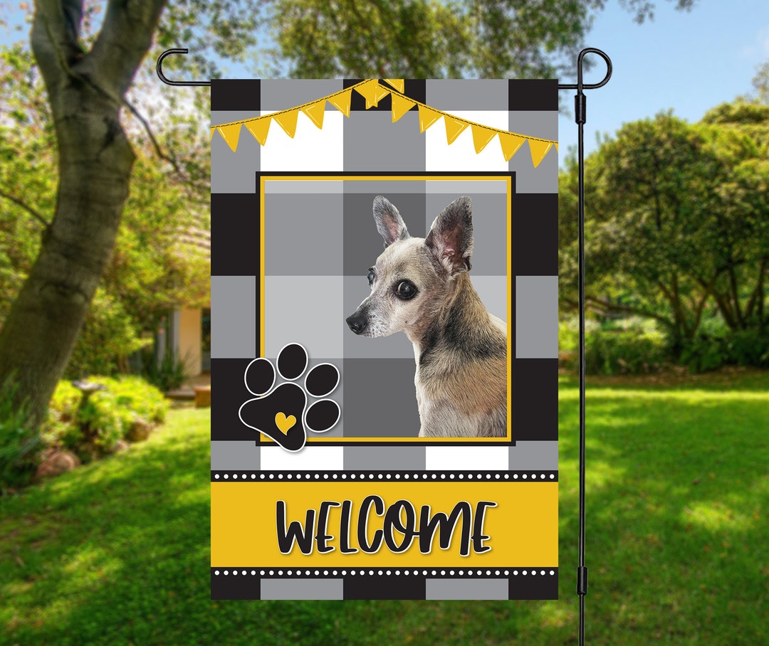Pet Welcome Flag Pet Photo Welcome Flag Pet Photo Garden - Etsy
