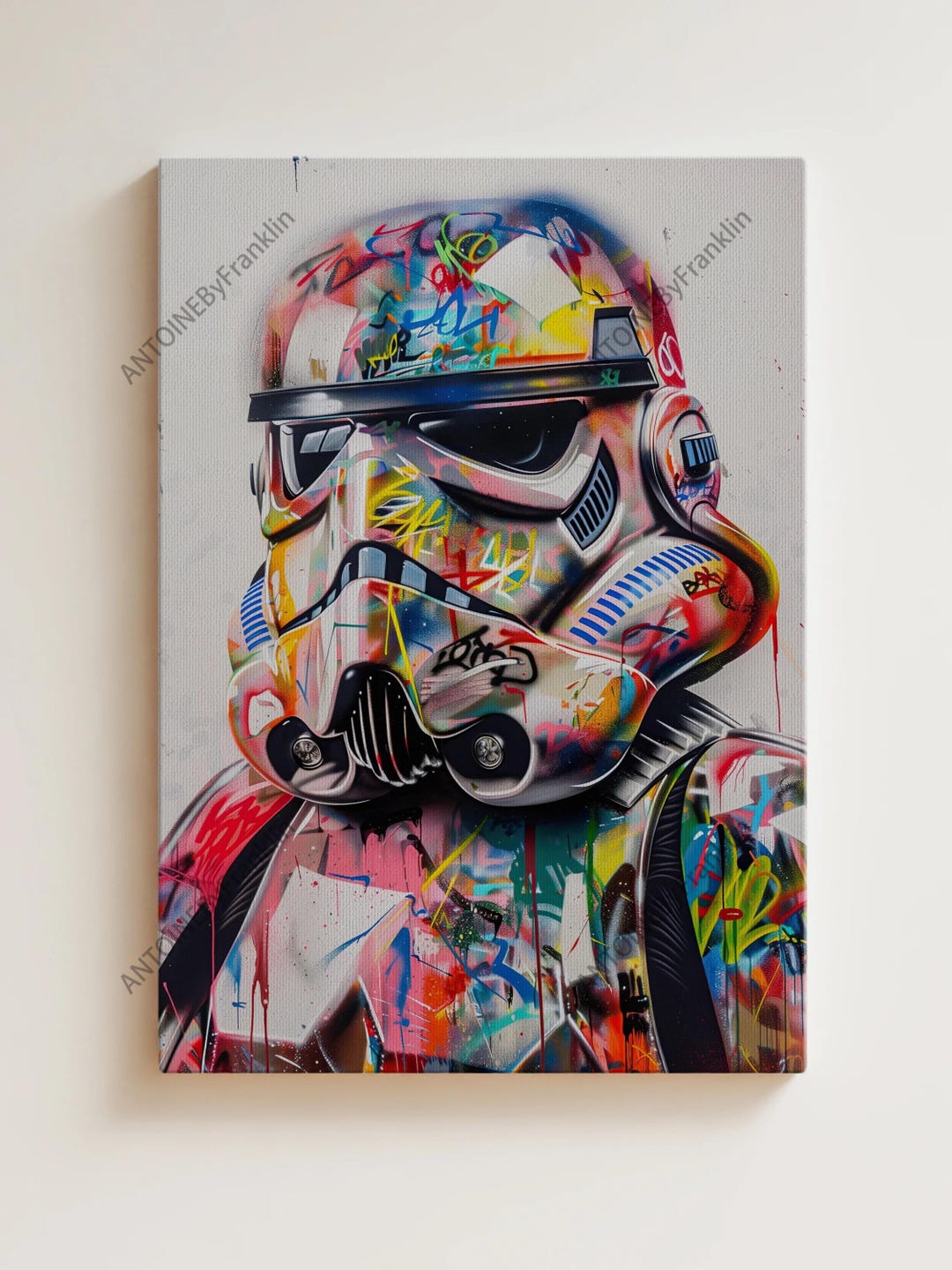 Graffiti Trooper, Star Wars, Movie Poster, Comic Universes Canvas ...