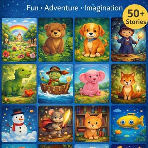 Ultimate Kids Interactive Story Bundle | 50 Bedtime Stories for ...