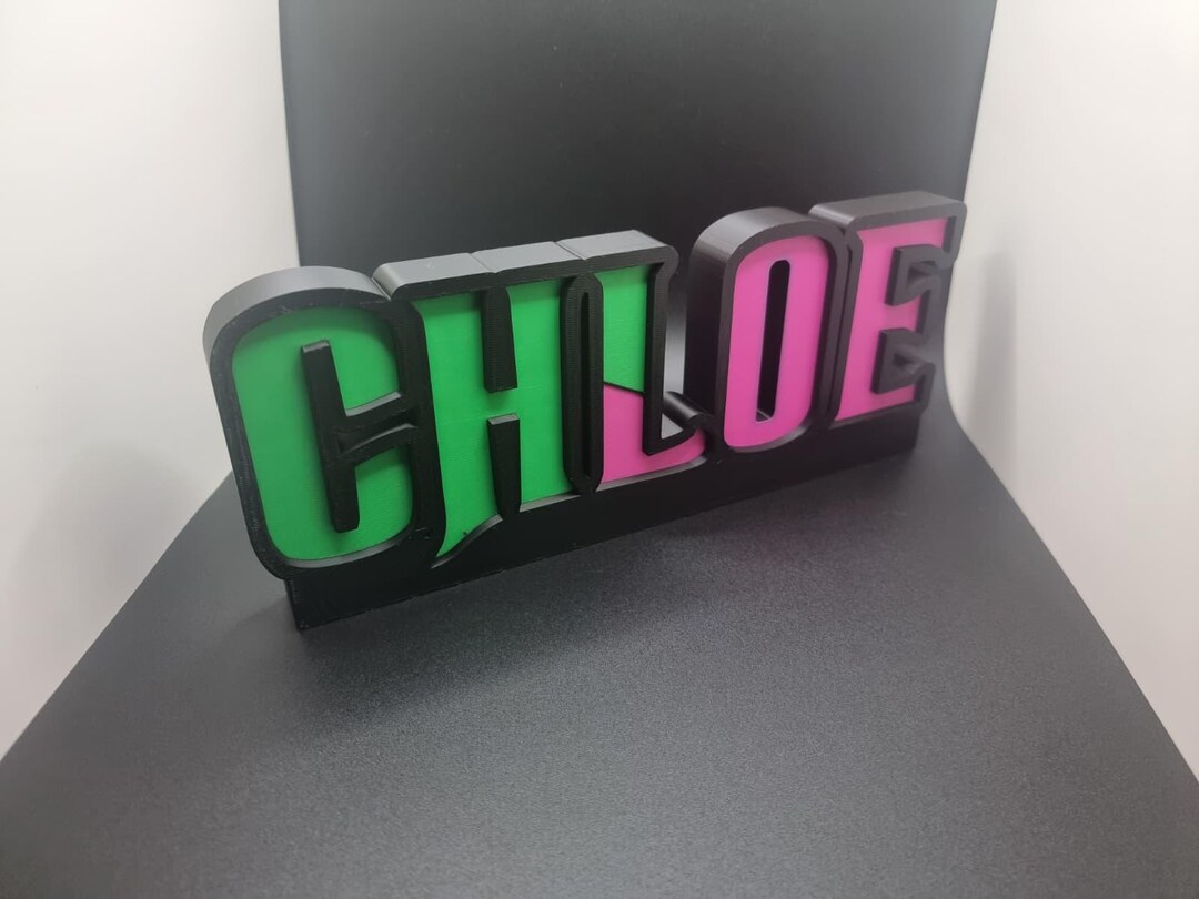 Custom 3D Printed Wicked Inspired Nameplate - Etsy