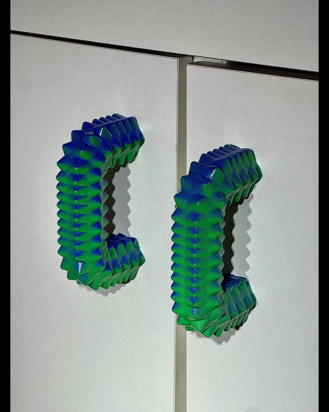 Cabinet Furniture Handle | 3D Printed Cabinet Knob | Blue-green Colored ...