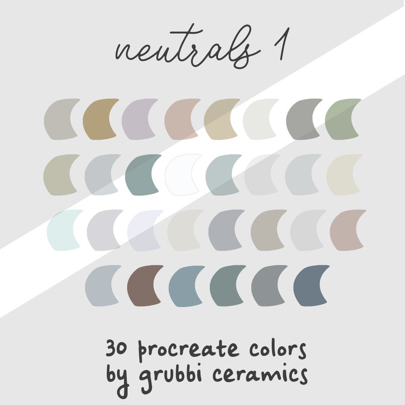 Procreate Color Palette Colour Swatches Swatch Ipad Etsy