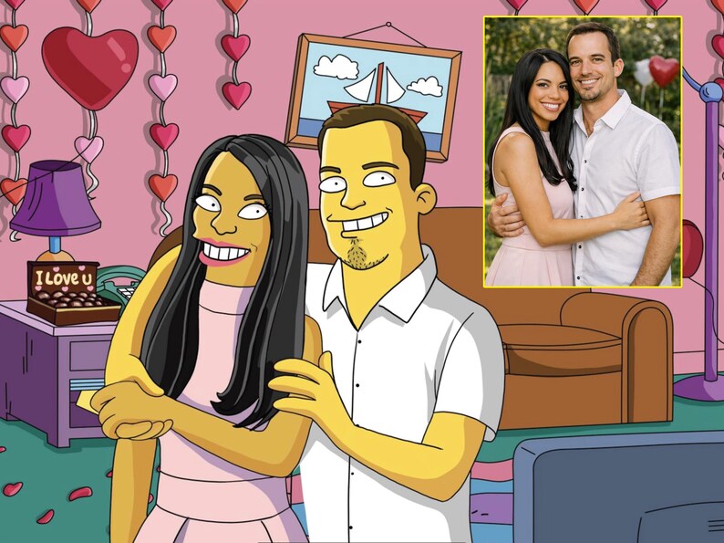 Custom Simpsons Portrait | Personalized Family Art (digital Item) - Etsy