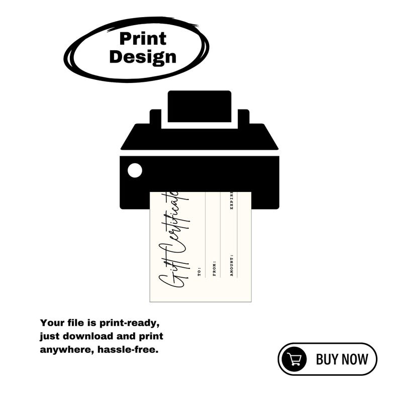 Editable Gift Certificate Template: Printable Voucher Card (instant ...