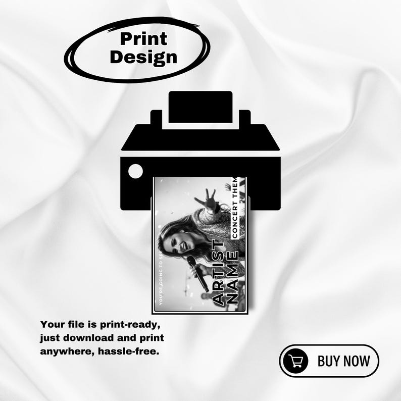 Editable Concert Ticket Template, Printable Surprise Gift (digital PDF ...